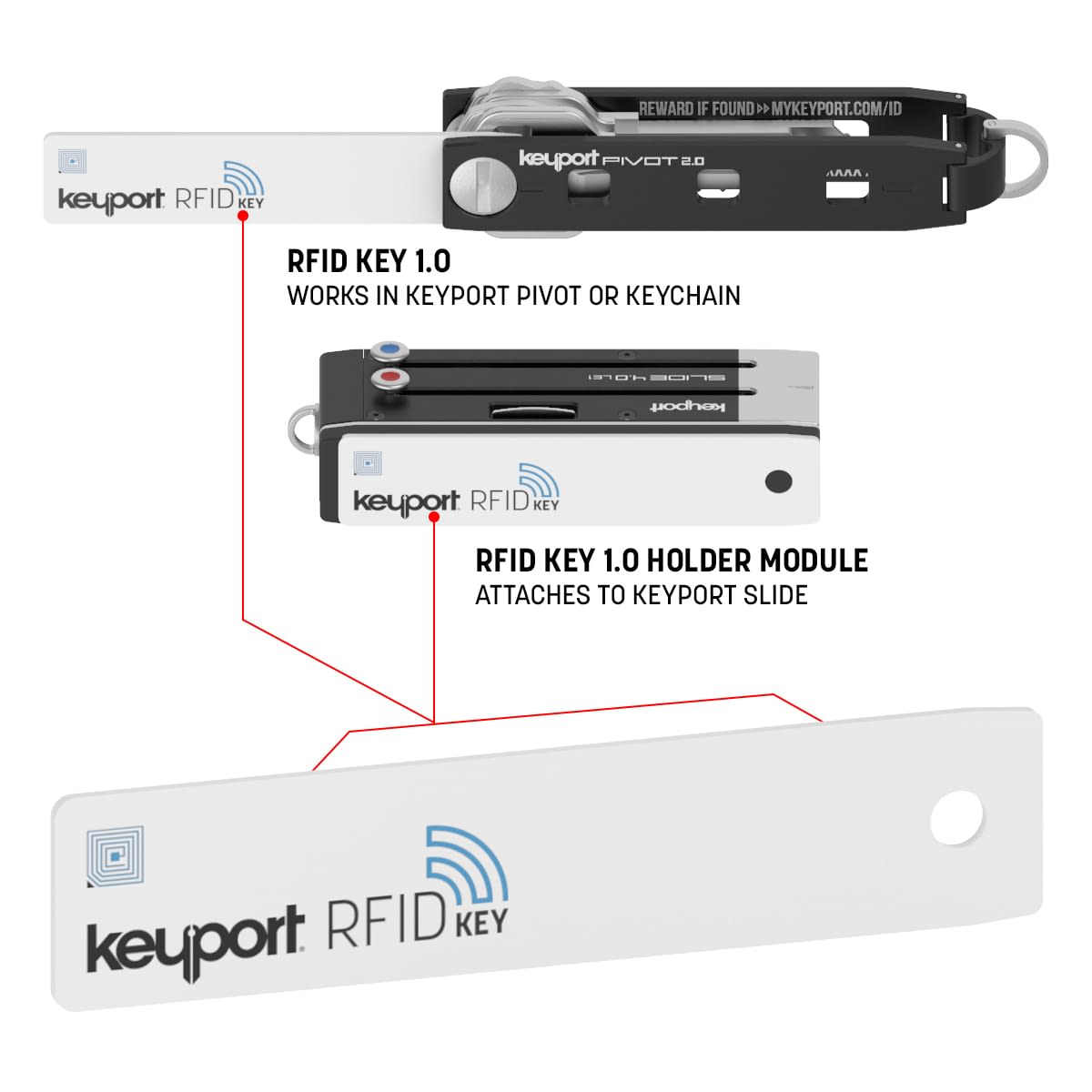 Keyport RFID Key 1.0 (Style 45) | RFID Key Blank - CloneMyKey